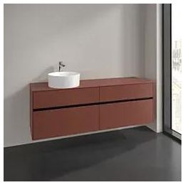 Villeroy & Boch Villeroy und Boch Collaro Waschtischunterschrank C05000AH 160x54,8x50cm, Waschtisch links, wine red