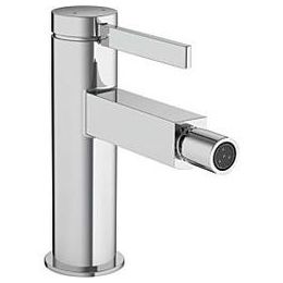 Hansgrohe Finoris Bidetarmatur 76200000 mit Push-Open Ablaufgarnitur, chrom