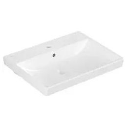 Villeroy & Boch Villeroy und Boch Avento Waschtisch 415860RW 60 x 47 cm, 1 Hahnloch, mit Überlauf, stone white C-plus