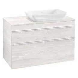 Villeroy & Boch Villeroy und Boch Venticello Waschtisch-Unterschrank A94302E8 95,7 x 60,6 x 50,2 cm, Waschtisch rechts, Griff White, White Wood