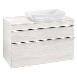 Villeroy & Boch Villeroy und Boch Venticello Waschtisch-Unterschrank A94301E8 95,7 x 60,6 x 50,2 cm, Waschtisch rechts, Griff Chrom, White Wood