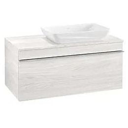 Villeroy & Boch Villeroy und Boch Venticello Waschtisch-Unterschrank A94801E8 95,7 x 43,6 x 50,2 cm, Waschtisch rechts, Griff Chrom, White Wood