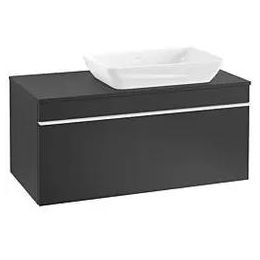 Villeroy & Boch Villeroy und Boch Venticello Waschtisch-Unterschrank A94802PD 95,7 x 43,6 x 50,2 cm, Waschtisch rechts, Griff White, Black Matt Lacquer