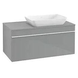 Villeroy & Boch Villeroy und Boch Venticello Waschtisch-Unterschrank A94802RA 95,7 x 43,6 x 50,2 cm, Waschtisch rechts, Griff White, Glass Glossy Grey