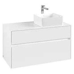 Villeroy & Boch Villeroy und Boch Collaro Waschtischunterschrank C04000MS 100 x 54,8 x 50 cm, Waschtisch rechts, White Matt