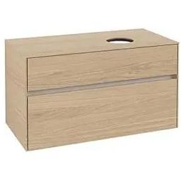 Villeroy & Boch Villeroy und Boch Collaro Waschtischunterschrank C04000VJ 100 x 54,8 x 50 cm, Waschtisch rechts, Nordic Oak