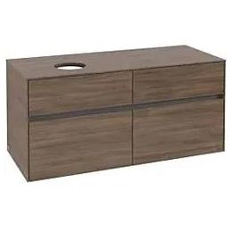 Villeroy & Boch Villeroy und Boch Collaro Waschtischunterschrank C04200VH 120 x 54,8 x 50 cm, Waschtisch links, Arizona Oak