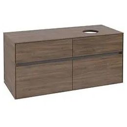 Villeroy & Boch Villeroy und Boch Collaro Waschtischunterschrank C04300VH 120 x 54,8 x 50 cm, Waschtisch rechts, Arizona Oak