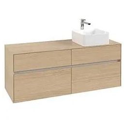 Villeroy & Boch Villeroy und Boch Collaro Waschtischunterschrank C04700VJ 140 x 54,8 x 50 cm, Waschtisch rechts, Nordic Oak