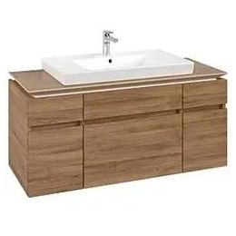 Villeroy & Boch Villeroy und Boch Legato Waschtischunterschrank B69700RH 120x55x50cm, Waschtisch mittig, Kansas Oak