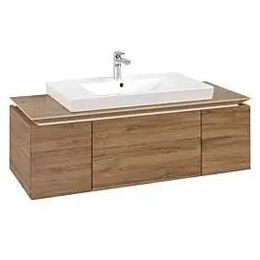 Villeroy & Boch Villeroy und Boch Legato Waschtischunterschrank B69600RH 120x38x50cm, Waschtisch mittig, Kansas Oak