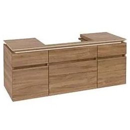 Villeroy & Boch Villeroy und Boch Legato Waschtischunterschrank B69900RH 140x55x50cm, Waschtisch mittig, Kansas Oak