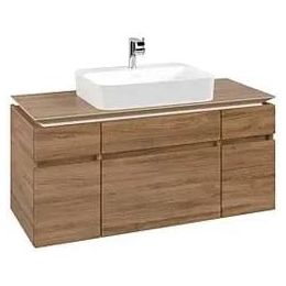 Villeroy & Boch Villeroy und Boch Legato Waschtischunterschrank B75800RH 120x55x50cm, Waschtisch mittig, Kansas Oak