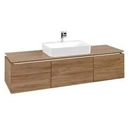 Villeroy & Boch Villeroy und Boch Legato Waschtischunterschrank B76100RH 160x38x50cm, Waschtisch mittig, Kansas Oak