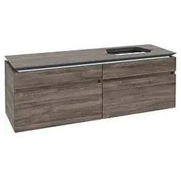 Villeroy & Boch Villeroy und Boch Legato Waschtischunterschrank B76600RK 160x55x50cm, Waschtisch rechts, Stone Oak