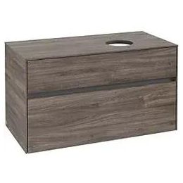 Villeroy & Boch Villeroy und Boch Collaro Waschtischunterschrank C04000RK 100x54,8x50cm, Waschtisch rechts, Stone Oak