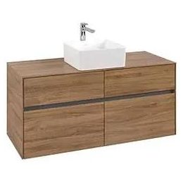 Villeroy & Boch Villeroy und Boch Collaro Waschtischunterschrank C04100RH 120x54,8x50cm, Waschtisch mittig, Kansas Oak