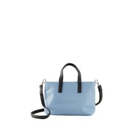 Tom Tailor Damen Thessa Shopper, blau, Uni, Gr. ONESIZE