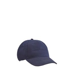 Tom Tailor Herren Basic Cap mit Logo Prägung, blau, Uni, Gr. ONESIZE