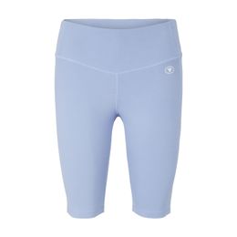 Tom Tailor Damen Atmungsaktive Radlerhose, blau, Uni, Gr. M