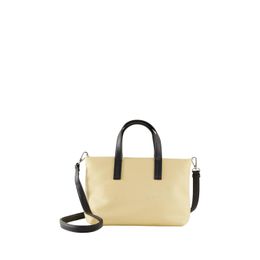 Tom Tailor Damen Thessa Shopper, gelb, Uni, Gr. ONESIZE