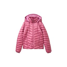 Tom Tailor Damen Leichte Steppjacke mit Kapuze, rosa, Uni, Gr. XXL