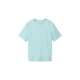 Tom Tailor Denim Damen Basic T-Shirt, grün, Uni, Gr. XXL