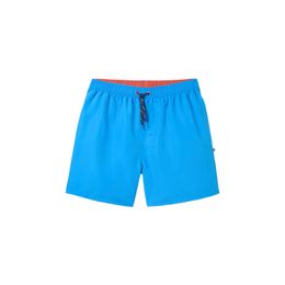 Tom Tailor Herren Basic Badeshorts, blau, Uni, Gr. S