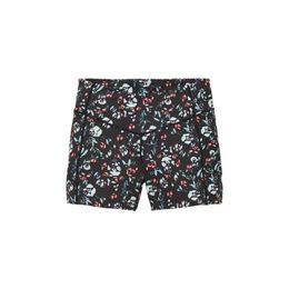 Tom Tailor Damen Gemusterte Shorts, schwarz, Muster, Gr. M