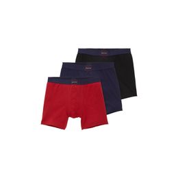 Tom Tailor Herren Long Pants im Dreierpack, rot, Uni, Gr. 4