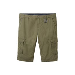 Tom Tailor Herren Plus - Overknee Shorts, grün, Uni, Gr. 42