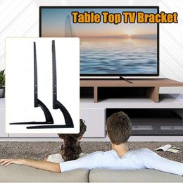 32-70' Universal tv Standfüße Ständer,Tischplatte tv Halterung Fernseh Fuss Display Halterung,3 Schritte x 6cm Höhenverstellbar