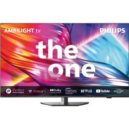 G (A bis G) Philips LED-Fernseher Fernseher Gr. 43, grau (anthrazit)