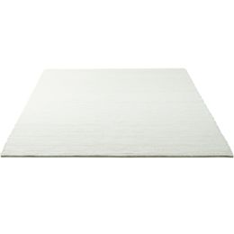 Wollteppich Sansibar "Hörnum", beige (naturweiß), B:190cm H:12mm L:250cm, Schurwolle, Teppiche, Handweb Teppich, meliert, reine gewalkte Wolle, handgewebt