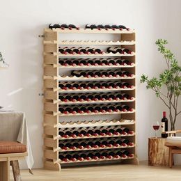 Flaschenregal Weinregal Stapelbares Weinregale 12-Tier Weinlagerung für 120 Flaschen Weinständer Flaschenständer Weinlagerschrank aus Holz, 110 x 35