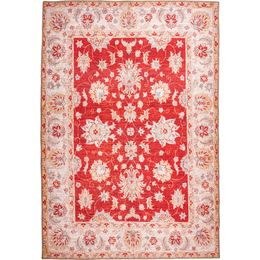 Teppich me gusta "Faye 625" Teppiche Gr. B: 230 cm 1 St., 6 mm, L: 330 cm, rot Flachgewebe, gedrucktes Motiv, Wohnzimmer, Esszimmer