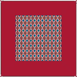 Outdoorteppich BENT "Carpet oriental/ -Caribbean", rot (rot oriental), Teppiche, B: 250cm, 4mm, L: 250cm, Polyester, PFC frei, B:250cm H:4mm L:250cm