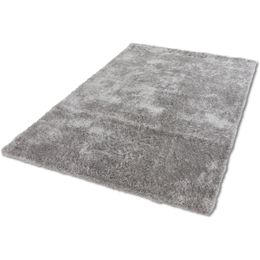 Schöner Wohnen Kollektion Hochflor-Teppich SCHÖNER WOHNEN-KOLLEKTION "Heaven" Teppiche Gr. B: 80 cm 1 St., 50 mm, L: 150 cm, grau (hellgrau) besonders weich durch Microfaser, Wohnzimmer