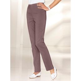 Stretch-Hose Classic Basics Gr. 42, Normalgrößen, rot (rosenholz) Damen Hosen