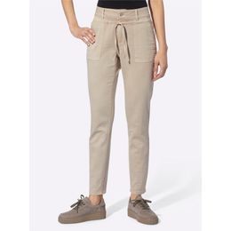 Webhose Heine Gr. 34, Normalgrößen, beige (sand) Damen Hosen