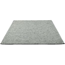 Wollteppich Theko "Tauern" Gr. 2, grau, B:70cm H:10mm L:140cm, Wolle, Teppiche, Handweb Teppich, reine Wolle, handgewebt