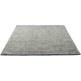 Wollteppich Theko "Arlberg" Gr. 2, beige, B:70cm H:23mm L:140cm, Wolle, Teppiche, reine Wolle, Strickoptik, ideal im Wohnzimmer & Schlafzimmer