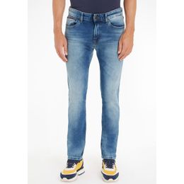 Slim-fit-Jeans Tommy Jeans "SLIM SCANTON" Gr. 30, Länge 36, blau (wilson light blue stretch) Herren Jeans