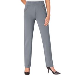 Jerseyhose Lady Gr. 19, Kurzgrößen, grau Damen Hosen