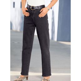 Bequeme Jeans CLASSIC Gr. 18, Kurzgrößen, schwarz (black-denim) Damen Jeans