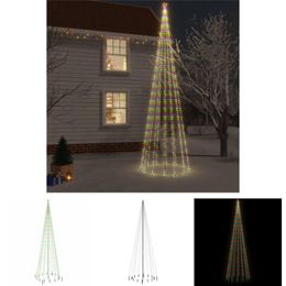 The Living Store - LED-Weihnachtsbaum mit Erdnägeln Mehrfarbig 1134 LEDs 800 cm - Weihnachtsbäume - Mehrfarbig