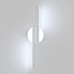 Goeco - led Wandleuchte Moderne Form der Leitung Wandlampe Kaltweiß 6000K Für Schlafzimmer, Wohnzimmer, Flur, Diele Weiß