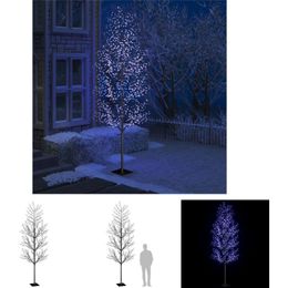 LONGZIMING The Living Store Weihnachtsbaum 1200 LEDs Blaues Licht Kirschblüten 400 cm - Weihnachtsbeleuchtung