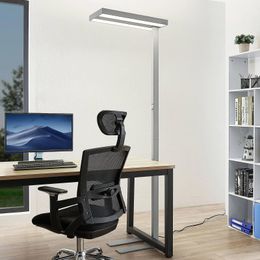 ARCCHIO LED-Stehleuchte Logan Pro, silber, Sensor, dimmbar