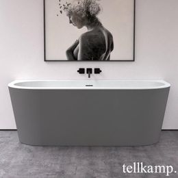 Tellkamp Solitär Wall Vorwand-Whirlwanne mit Verkleidung, W100-255-SB-A/CRWMCM,